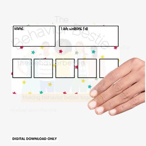 Star Reward Chart: Printable Behavior Token Board (PDF) - Etsy Canada