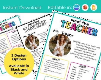 Editable Back to School Night Powerpoint Presentation | Meet the ...