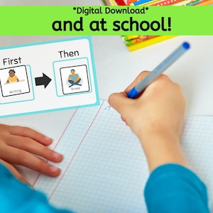 First Then Board | Visual Schedule | Visual Support | Behavior Support ...