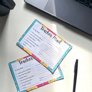 Digital Teacher Note for Students, Teacher Mail, Positive Note Home ...