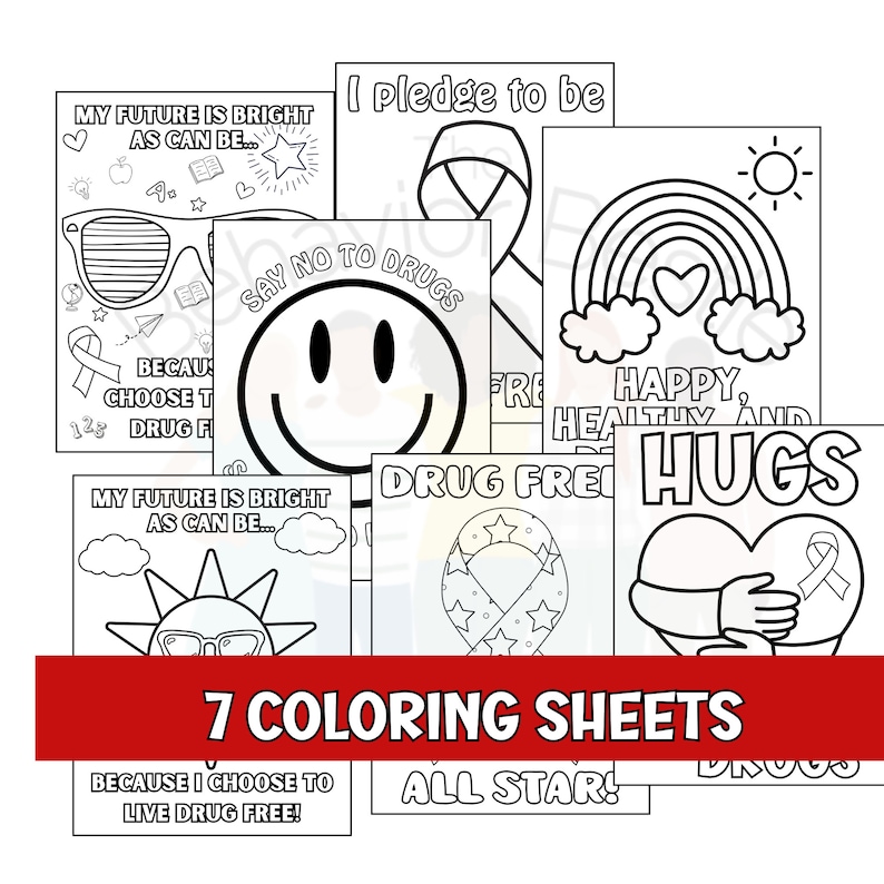 Red Ribbon Week Printables for Teachers, Just Say No to Drugs, No Prep ...