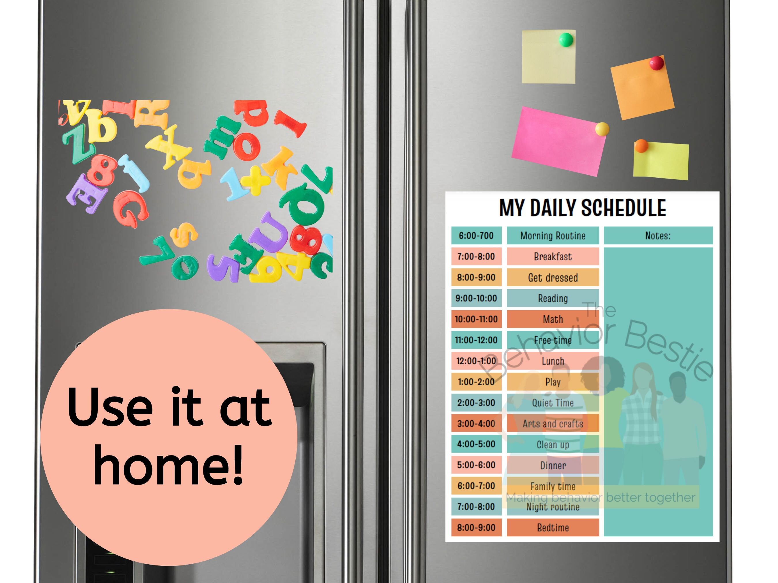 Editable Daily Schedule Template for Kids Customizable Kid Daily ...