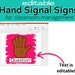 Editable Classroom Hand Signal Signs: Management Tools (powerpoint) - Etsy