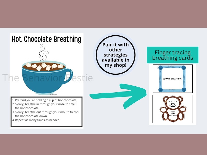 Hot Chocolate Breathing Strategy Coping Skills Breathing Visual for ...