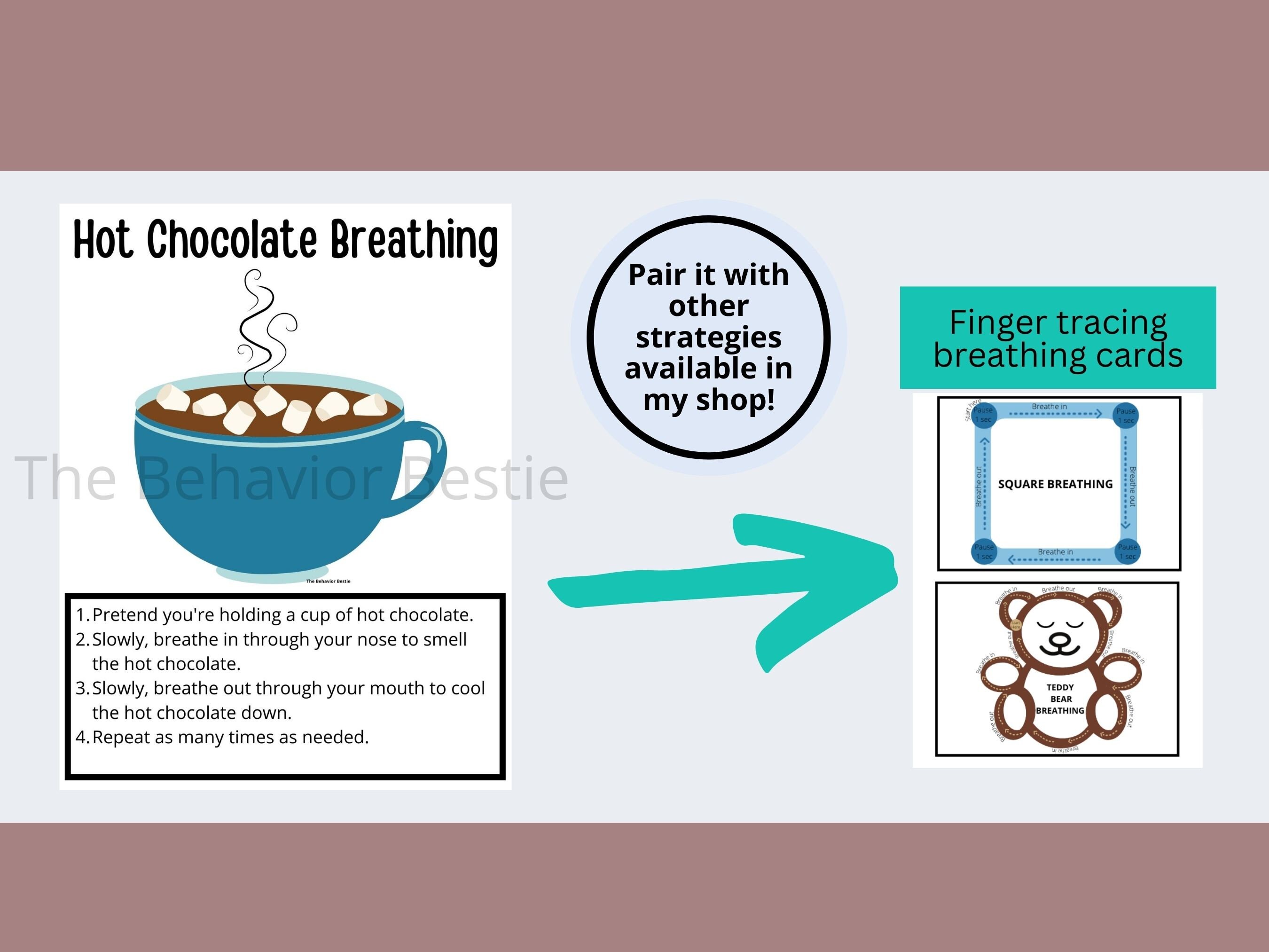 Hot Chocolate Breathing Strategy Coping Skills Breathing Visual for ...