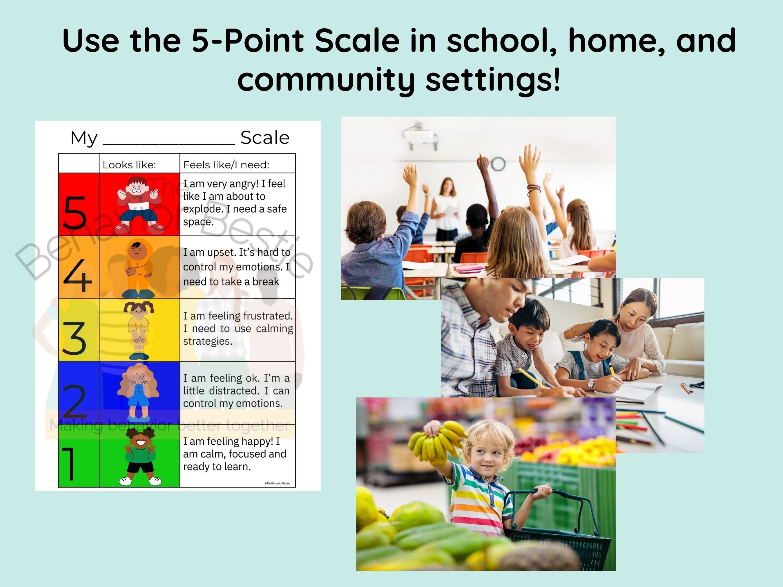 Incredible 5 Point Scale Behavior Scale Feelings Scale 5-point Scale ...