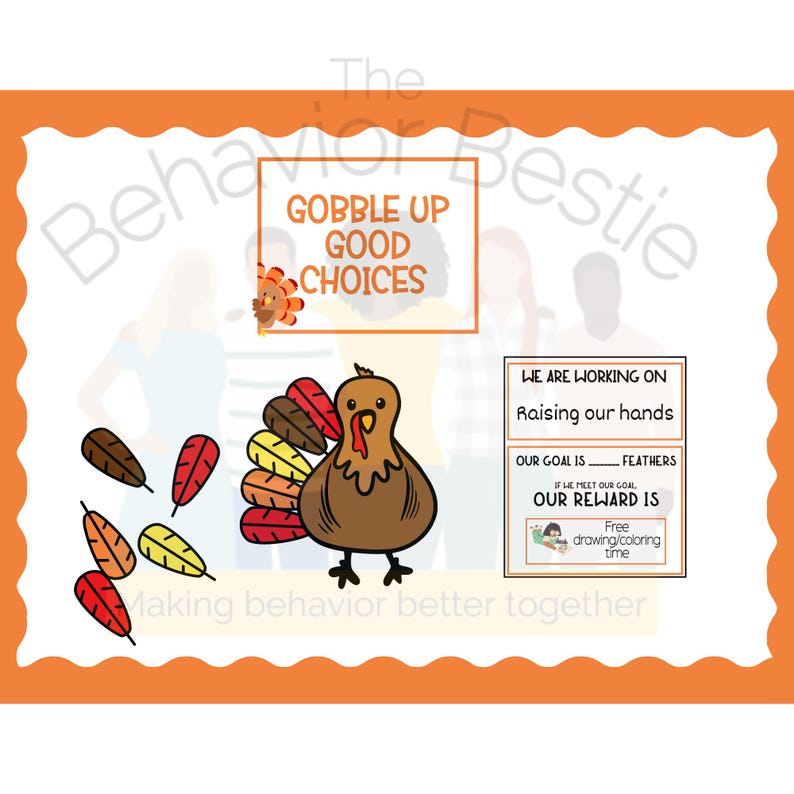 Turkey Theme Class Reward System: Positive Behavior Management - Etsy