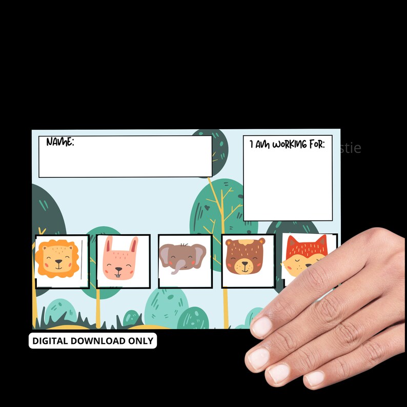 Reward Chart Animal Theme, Kids Behavior Chart, Token Boards for Kids ...