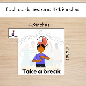 Tabbed Behavior Cue Cards: Autism Visual Support (PDF) - Etsy