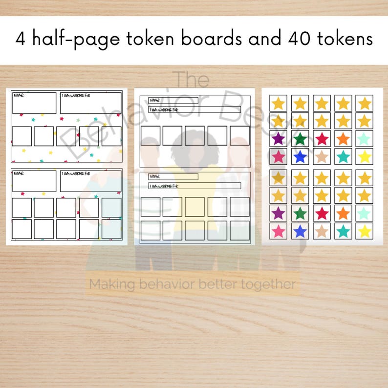 Star Reward Chart: Printable Behavior Token Board (PDF) - Etsy Canada