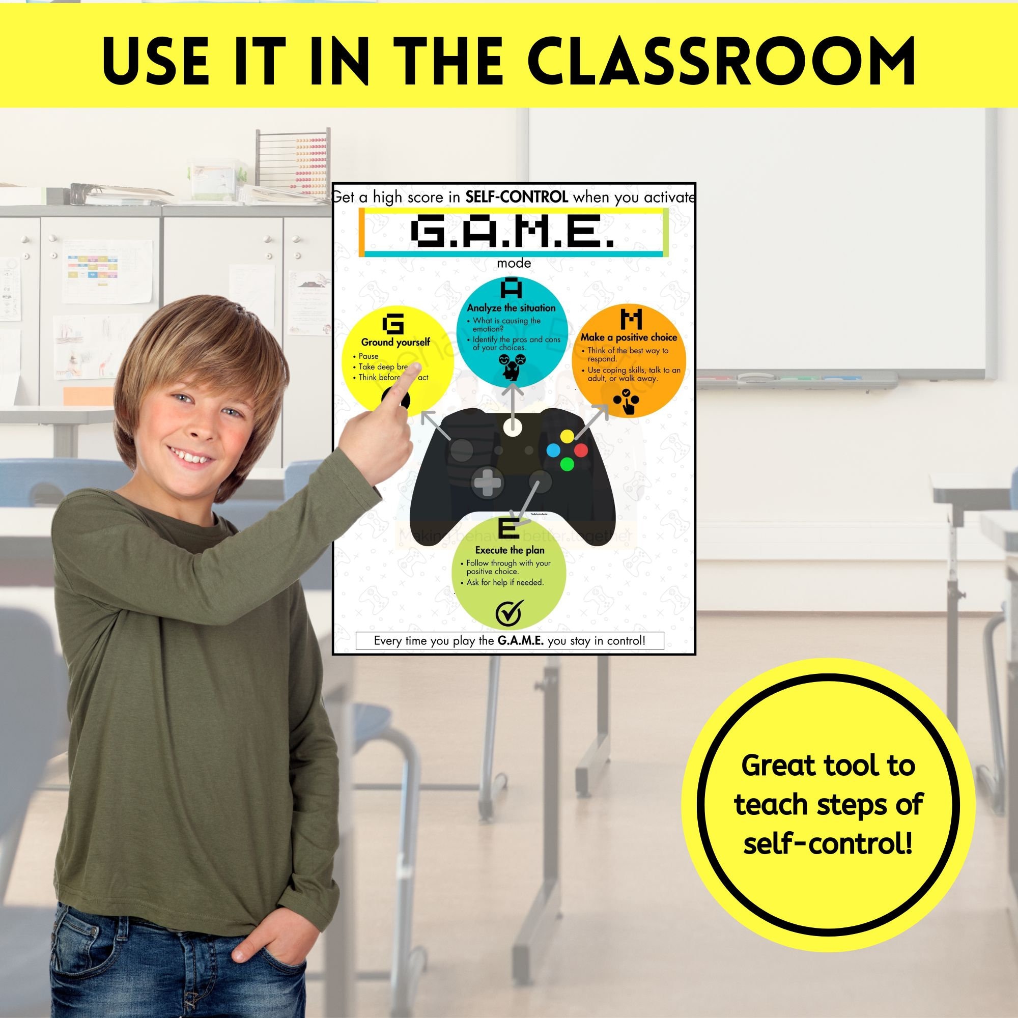 Teach Students Self Control, Executive Functioning Skills, Self Control ...