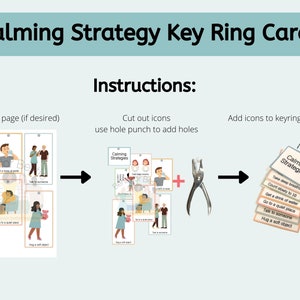 Calming Strategy Cue Cards Behavior Cue Cards Calming Strategies Coping ...