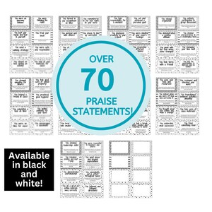 Student Praise Cards, Positive Teacher Notes for Students, Printable ...