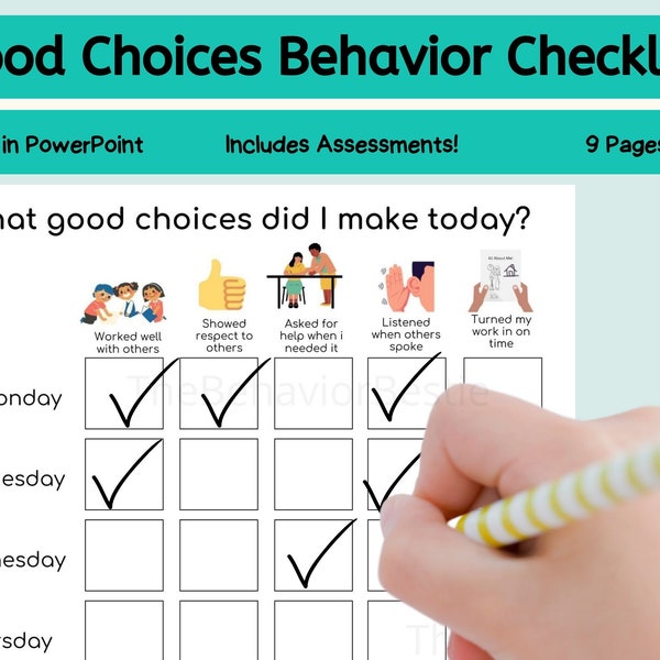 Good Choice Chart - Etsy