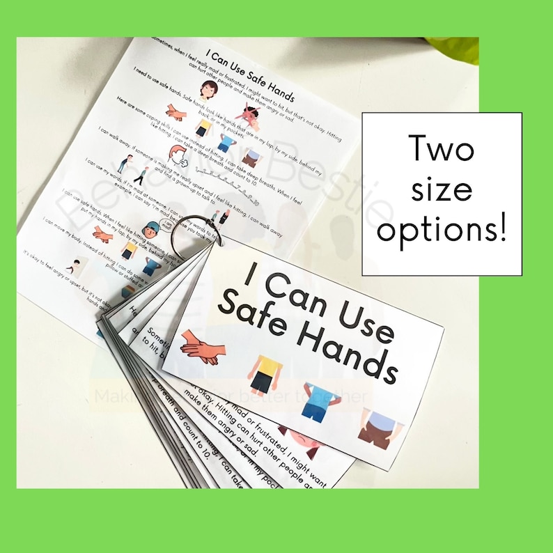 I Can Use Safe Hands, Social Narrative for Hitting, Teach Self Control ...