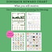 Dinosaur Reward Chart for Kids, Jurassic Reward Chart, Dinosaur Token ...