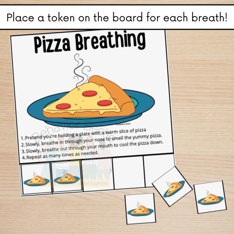 Pizza Breathing Strategy: Calming Skills for Kids (printable PDF) - Etsy