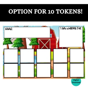 Reward Chart Animal Theme, Kids Behavior Chart, Token Boards for Kids ...