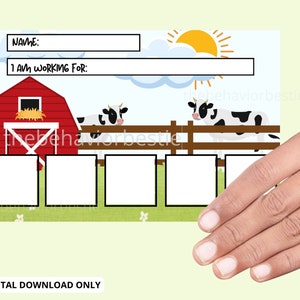 Tractor Sticker Chart | Farm Reward Chart | Tractor Reward Chart | Farm ...