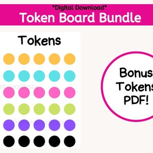 Digital Token Board Bundle | Sticker Chart Bundle | Behavior Chart ...