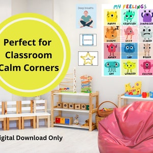 Cute Monster Feelings Chart | Printable Emotions Chart | Cute Monster ...