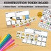 Printable Construction Token Board Construction Sticker Chart ...