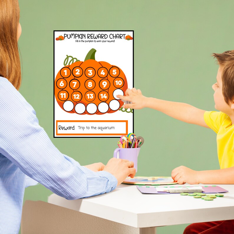 Pumpkin Reward Chart: Kids Behavior, Potty Training (PDF Download) - Etsy