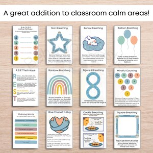 Self Regulation Cards for Kids: Anxiety Coping Flashcards (PDF) - Etsy