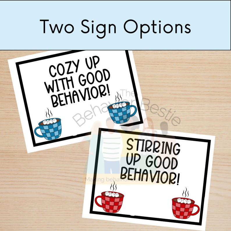 Hot Cocoa Class Reward System: Positive Behavior Management (digital ...