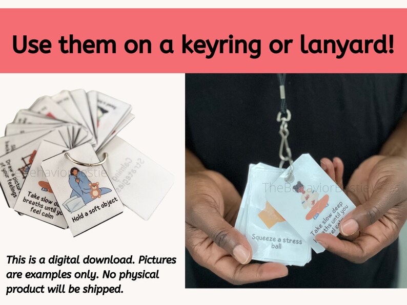 DIGITAL Calming Strategies Visual/ PRINTABLE Coping Skills Coping ...