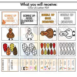 Class Wide Reward System, Turkey Theme, Thanksgiving Class Reward ...