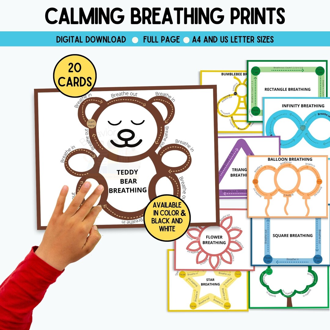 Mindfulness Breathing Cards: Calming Strategies for Kids (digital ...