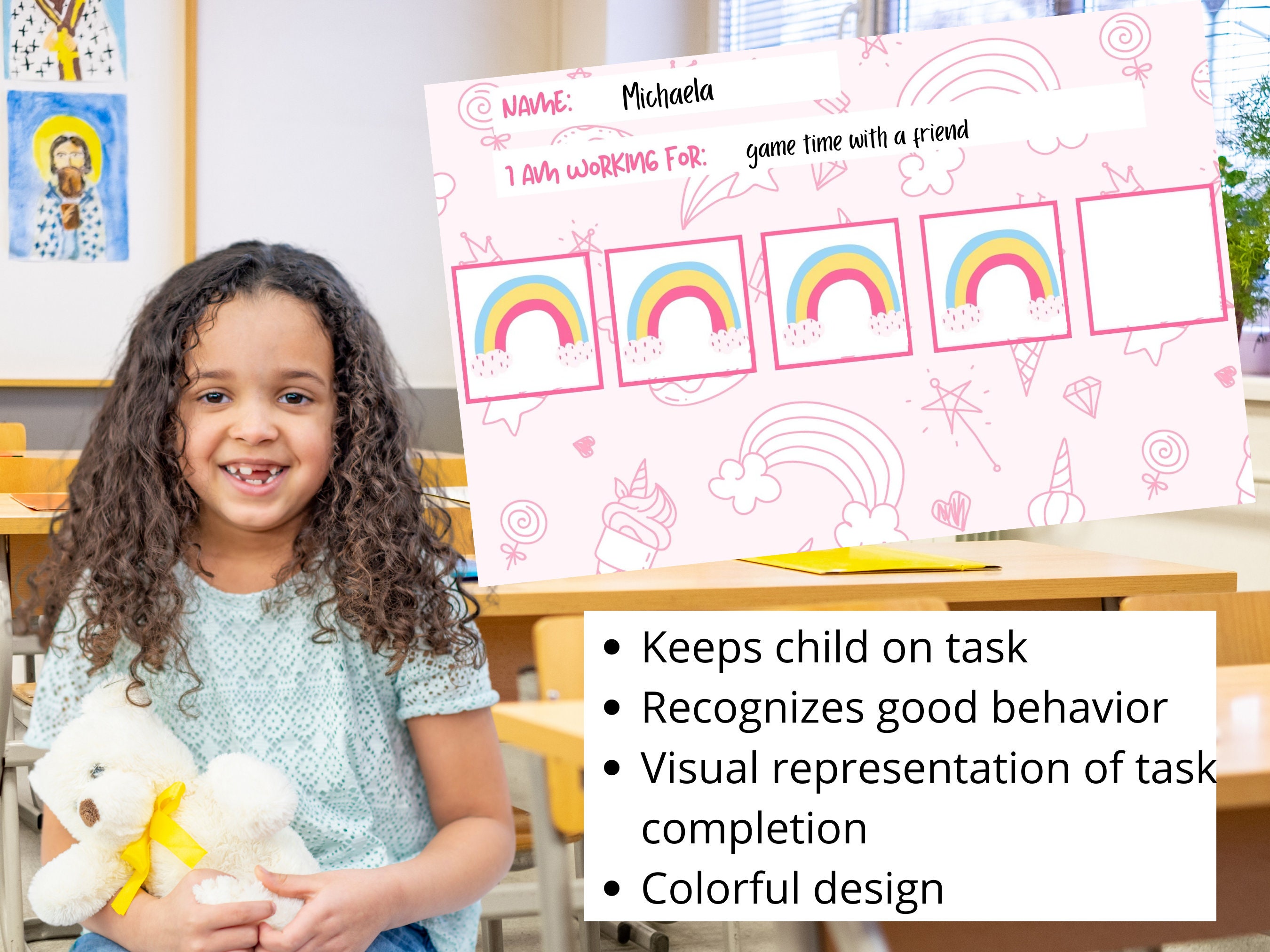 Unicorn Token Board/digital Reward Chart/instant Download - Etsy