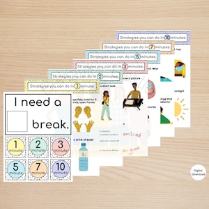 Classroom Break Cards: Calm Down Corner Visuals (digital Download) - Etsy