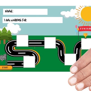 Racecar Token Board/digital Reward Chart/instant Download Token Board ...