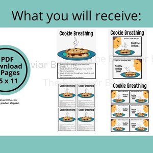 Cookie Breathing Strategy | Coping Skills| Breathing Visual for Kids ...
