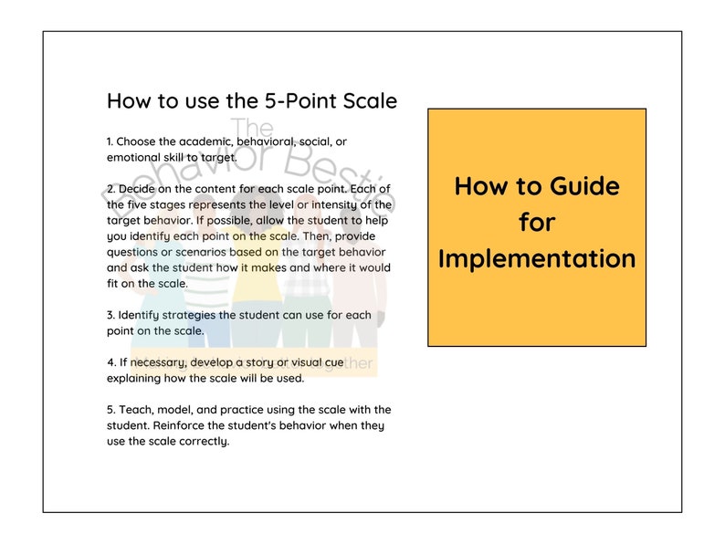 Digital 5-point Scale Weather 5 Point Scale Behavior Scale Feelings ...