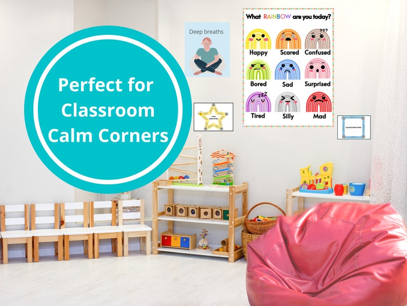 Rainbow Feelings Chart: Social Emotional Learning (PDF) - Etsy