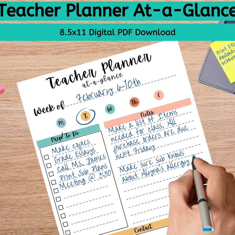 Art Teacher Planner - Etsy