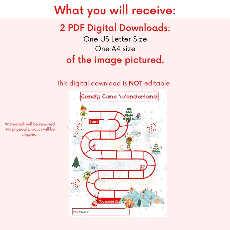 Reward Chart, Christmas Printable, Behavior Chart Download for Kids ...