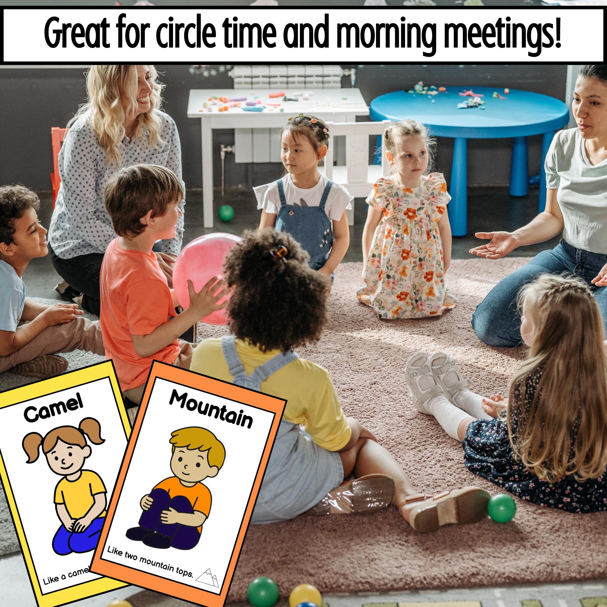 Carpet Time Visuals: Classroom Management Cards (fillable PDF Download ...