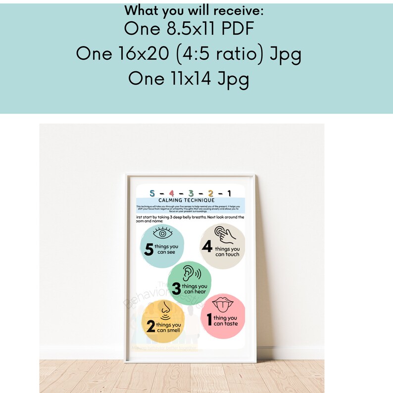 Calming Strategy for Anxiety, Coping Strategy for Kids, Anxiety ...