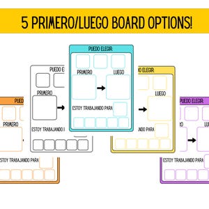 Spanish First-then Board With Tokens | Autism and ABA Visual Supports ...