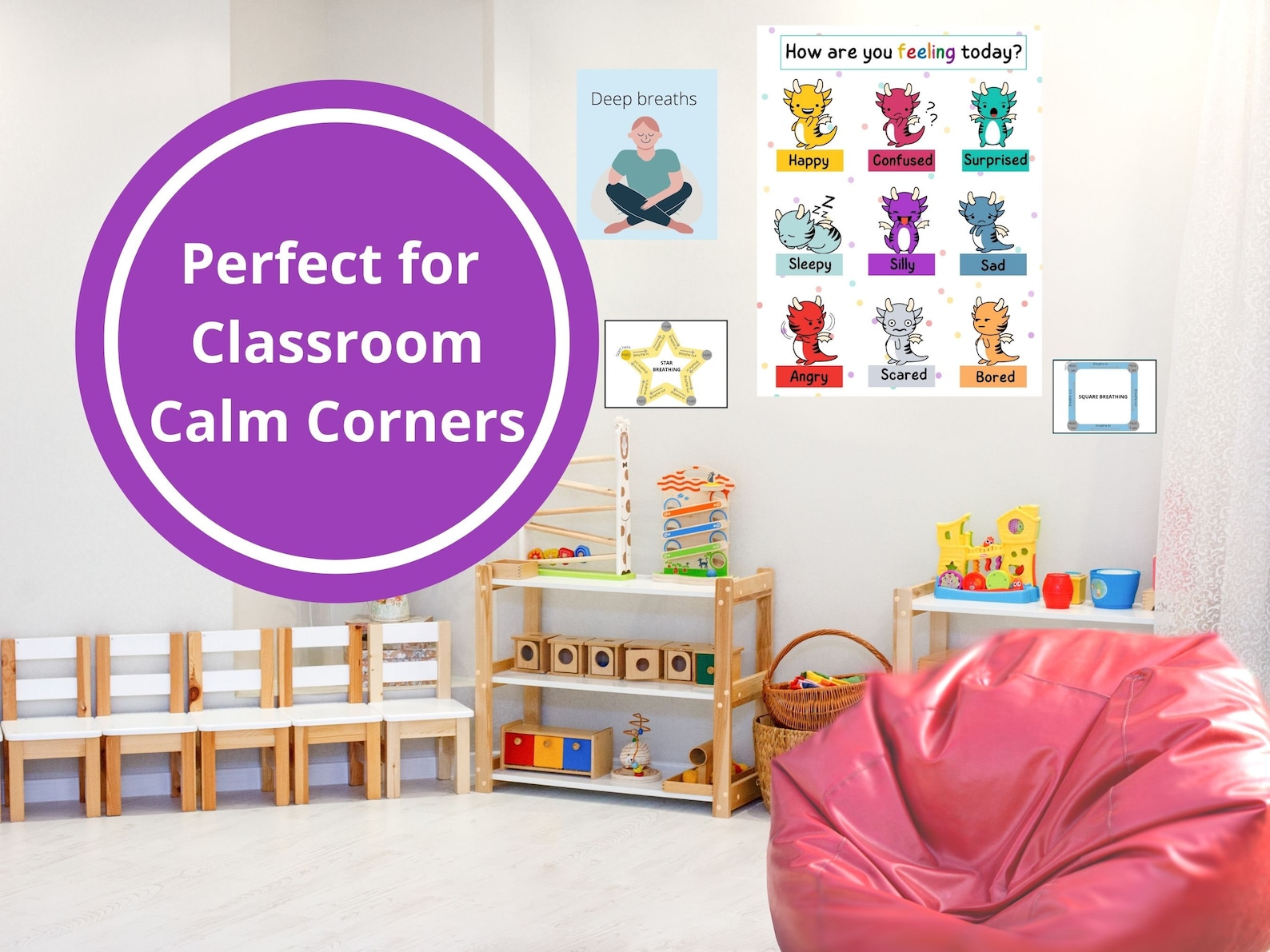 Dragon Emotions Chart: Educational Feelings Poster (digital Download ...