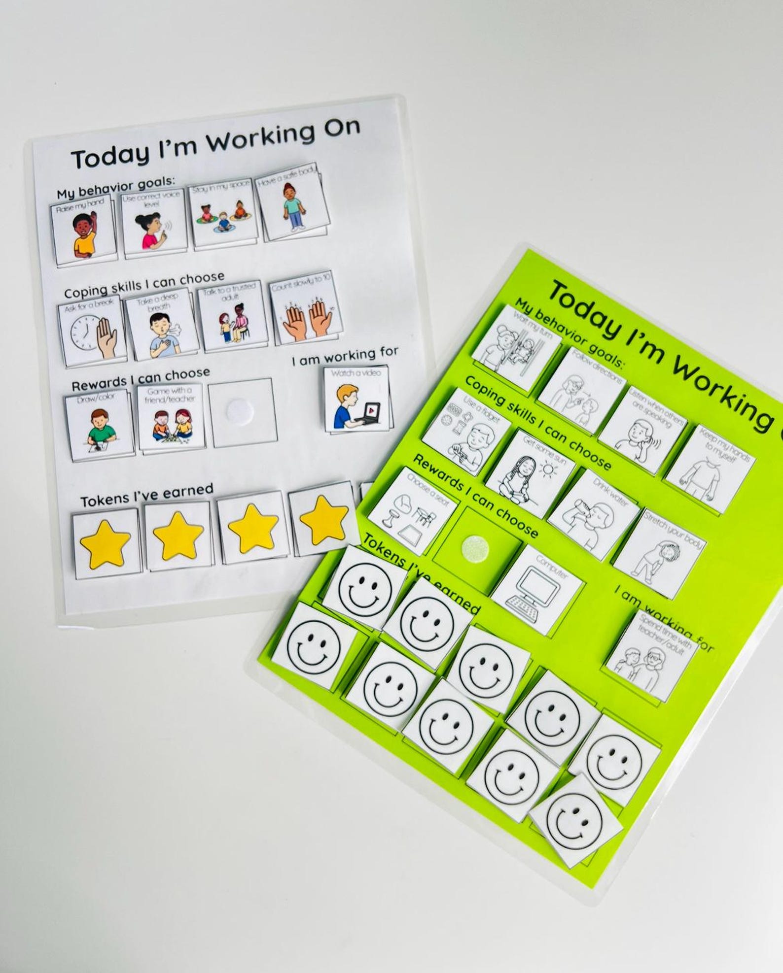 Visual Behavior Token Board: Classroom & Home Reward Chart (PDF ...