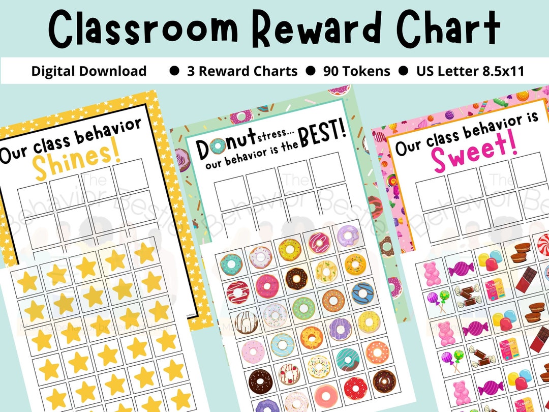 Classroom Reward Charts Whole Class Reward System - Etsy