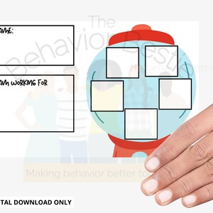 Gumball Sticker Chart | Gumball Token Board | Positive Behavior Chart ...