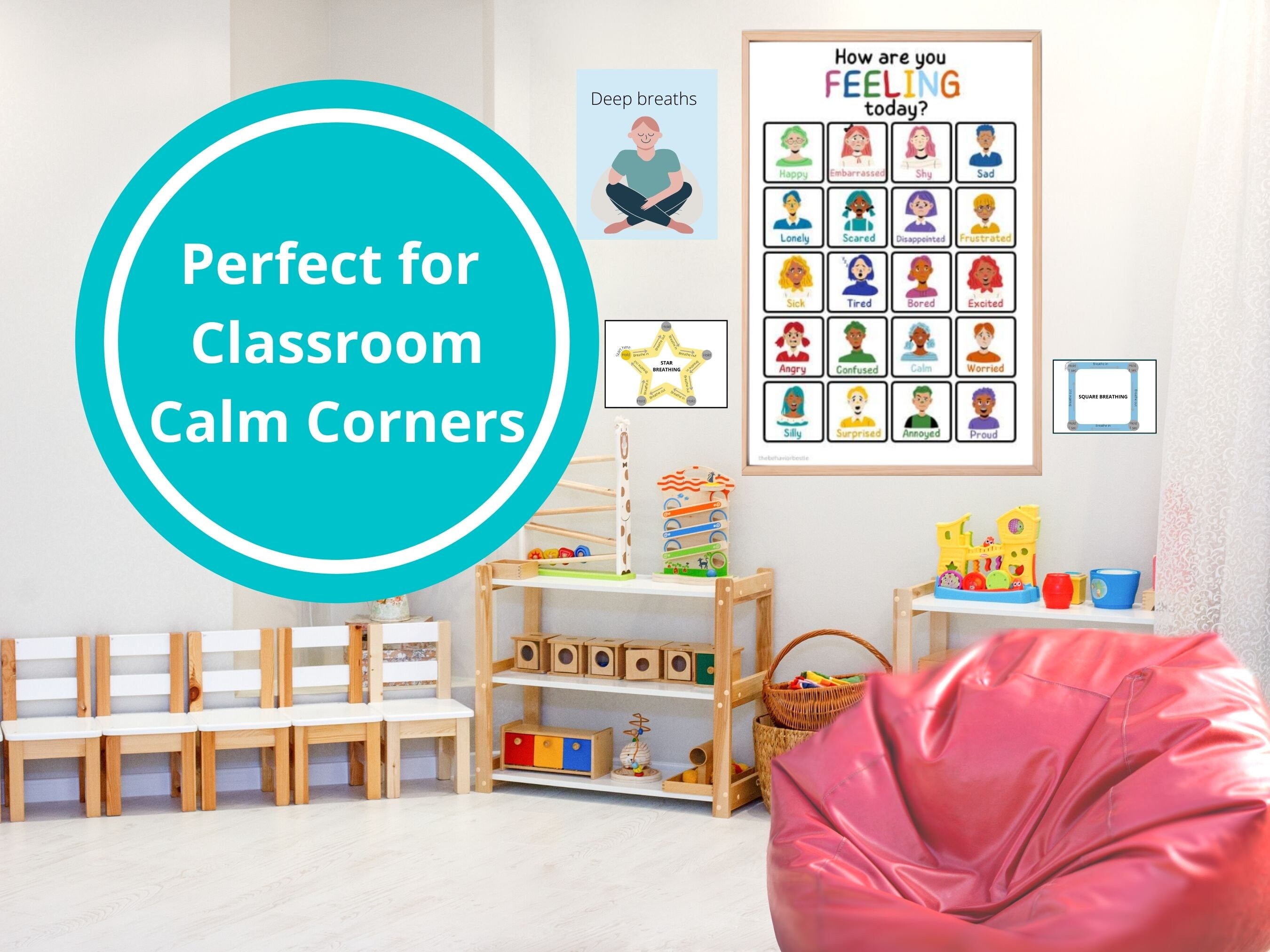 Digital Feelings Poster Printable Emotions Poster Calm Down Corner Cozy ...