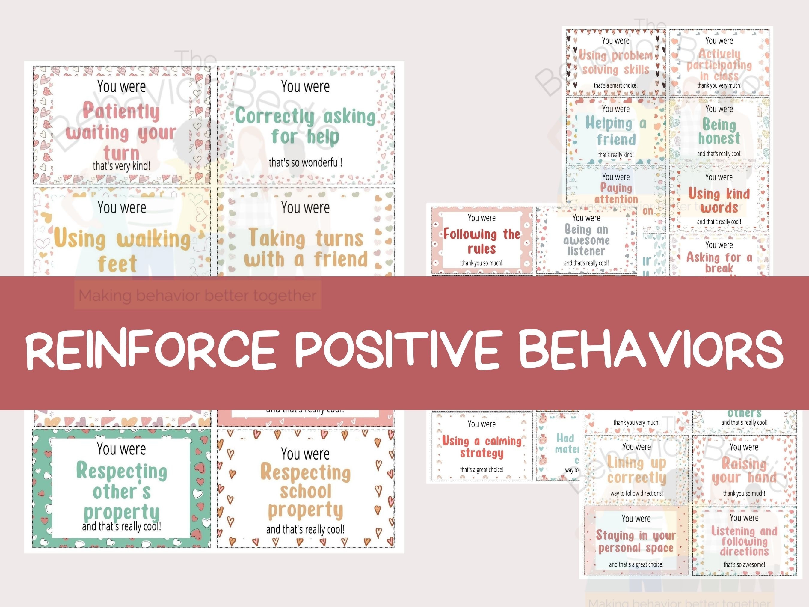 Student Praise Cards Behavior Specific Praise Printable Positive Notes ...