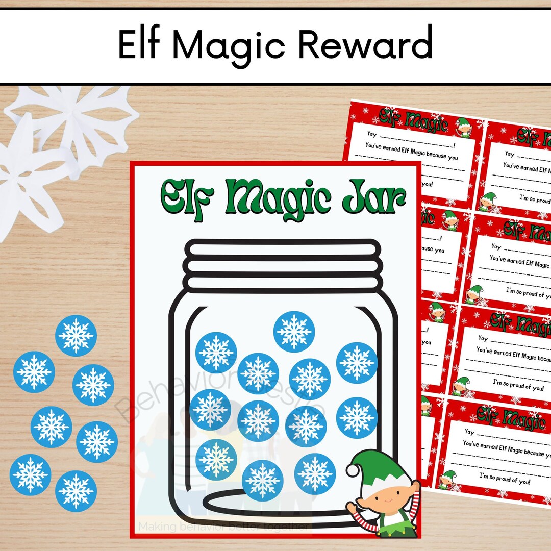 Holiday Reward System for Kids, Elf Report, Positive Classroom, Holiday ...